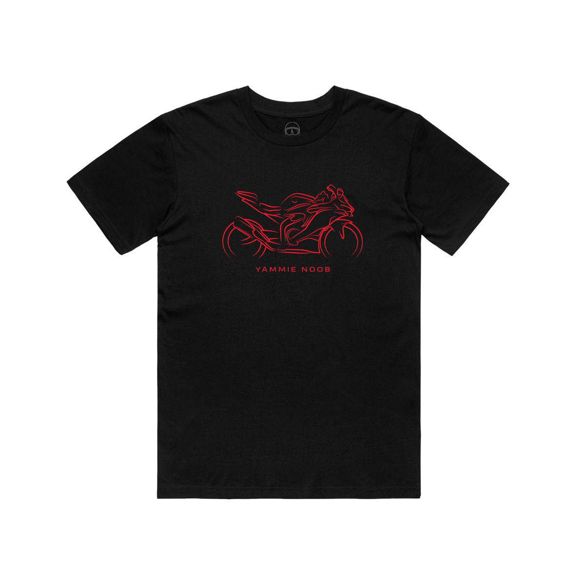 ZX4RR Red Yammie Noob Black Tee – YN MOTO